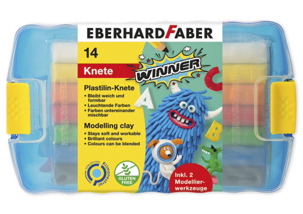 Eberhard Faber Winner Plastilin-Knete, Set in der Box | 95241