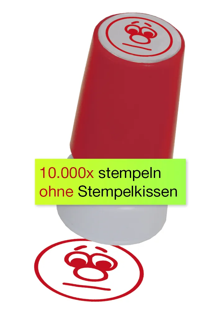 Siebdruck-Stempel "Perpetuum", "Gesicht neutral" | 62961