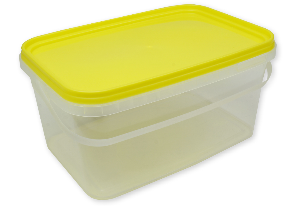 Stapel-Box aus Kunststoff mit Henkel XS, rechteckig | 93686